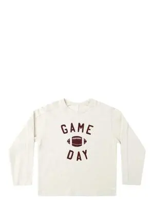 QUINCY MAE Game Day Graphic T-shirt - Natural