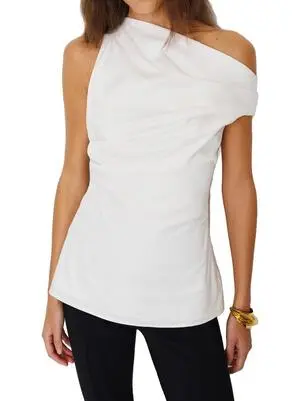 REFORMATION Dessa Off-the-shoulder Top - Bright White
