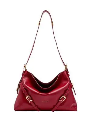 Givenchy Voyou Medium Grained Leather Shoulder Bag - Red