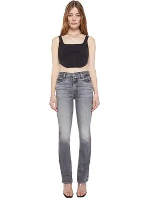 MOTHER The Insider Skimp Magpie Jeans - Grey
