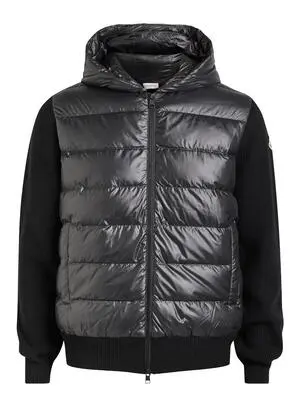 Moncler Quilted Wool Jacket - Black