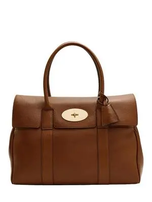 Mulberry Bayswater Small Grained Leather Shoulder Bag - Tan