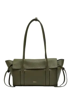 Mulberry Small Soft Bayswater Grained Leather Shoulder Bag - Green
