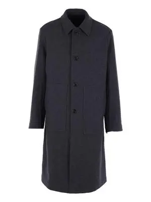 Dries Van Noten Single-breasted Coat - Grey