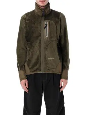 AND WANDER 18 High Loft Fleece Jacket - Dark Khaki