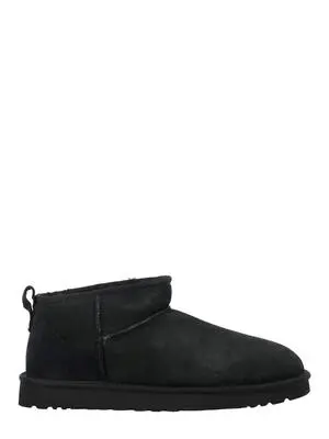 UGG Classic Ultra Mini Suede Boots - Black