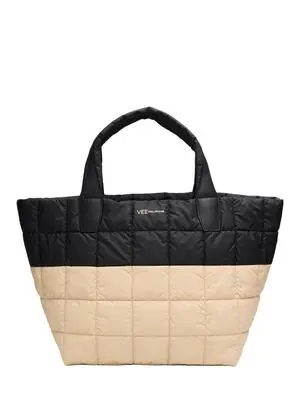 VEECOLLECTIVE Porter Quilted Tote Bag - Black Dese