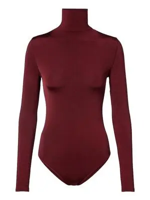 Wolford Colorado Turtleneck Bodysuit Red