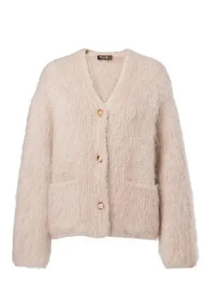 Loro Piana Cherry Hill Mohair And Cashmere Cardigan - Beige