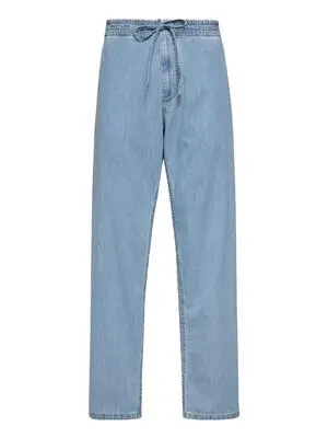 Bottega Veneta Straight Fit Denim Pants - Blue