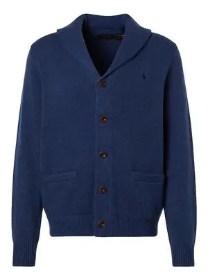 Ralph Lauren Wool And Cashmere Cardigan - Blue