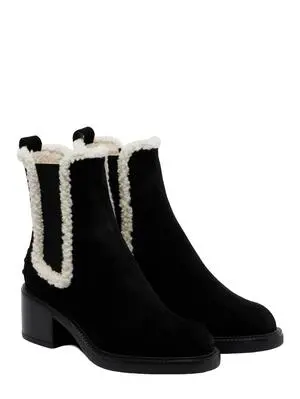 TOD'S Gommino Suede Chelsea Boots