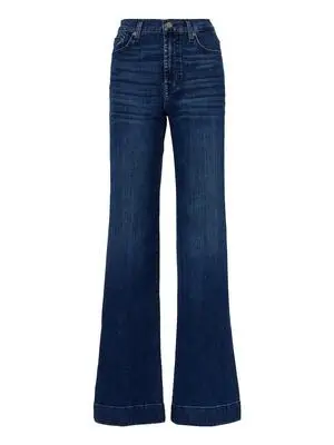 7 For All Mankind Modern Dojo High-rise Flared Jeans - Blue