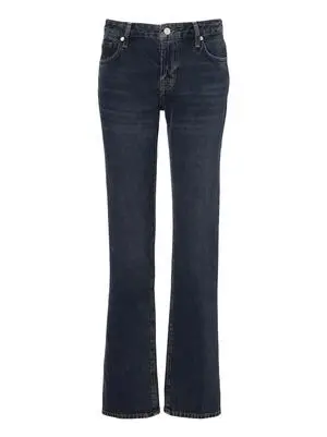 7 For All Mankind Calie Straight Leg Jeans - Blue