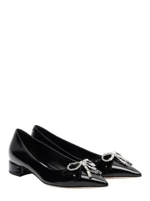 JIMMY CHOO Auria Ballet Flats - Black