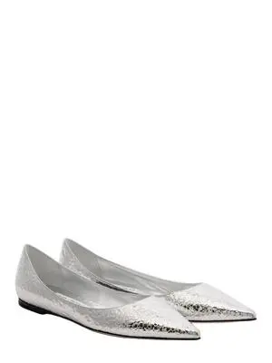 JIMMY CHOO Love Ballet Flats - Silver