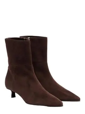 JIMMY CHOO Lory 35 Suede Ankle Boots - Brown