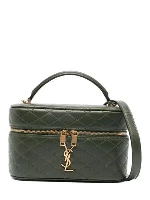 Saint Laurent Lambskin Gaby Vanity Bag - Green