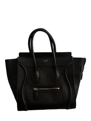 Celine Luggage Phantom Handbag - Black