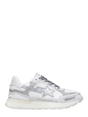 A BATHING APE Cross Sta Sneakers - White