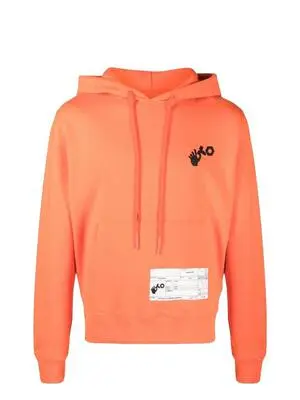 Off-White X T-shirtnage Engineering Regular Fit Hoodie - Orange