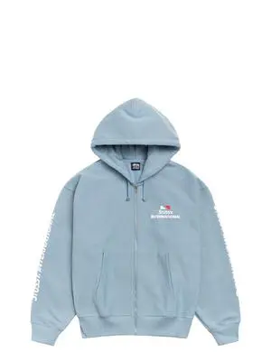 StÜssy International Zip Hoodie - Blue