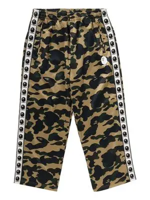 A BATHING APE Camouflage Print Track Pants - Yellow