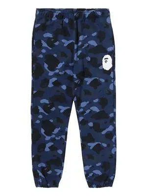 A BATHING APE Color Camo Track Pants - Blue