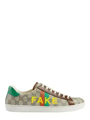 Gucci Ace Printed Sneakers - Brown