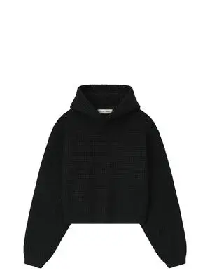 Fear Of God Heavy Waffle 90's Hoodie - Black