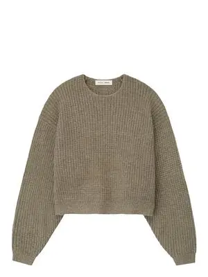 Fear Of God Heavy Waffle Crewneck 90's Sweater - Grey