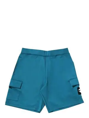 A BATHING APE Wide Fit Double Knit Shorts - Blue