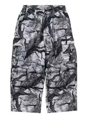 A BATHING APE Tree Edge Camo Cargo Pants - White