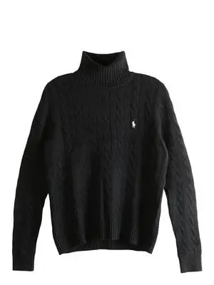 Polo Ralph Lauren Wool Cashmere Long-sleeve Pullover - Black