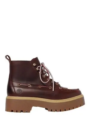 Timberland Lace Up Boots - Burgundy