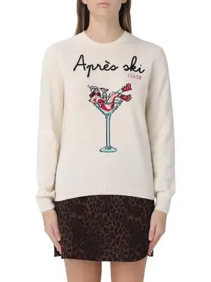MC2 SAINT BARTH Mc2 Saint Barth Dog Motif Sweater Milk