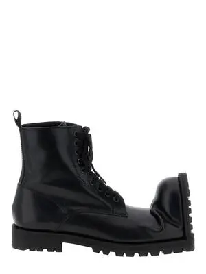 Comme Des Garçons Lace-up Boots - Black