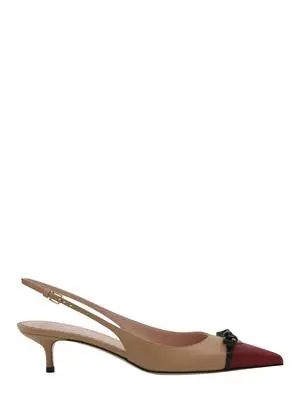 Valentino Garavani Slingback Pumps - Camel