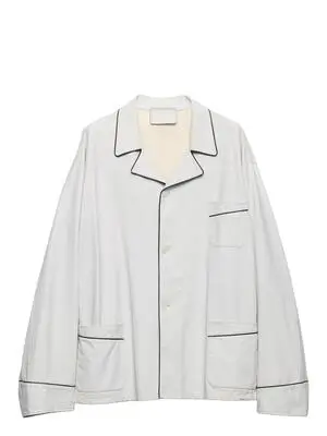 Prada Nappa Leather Shirt - White