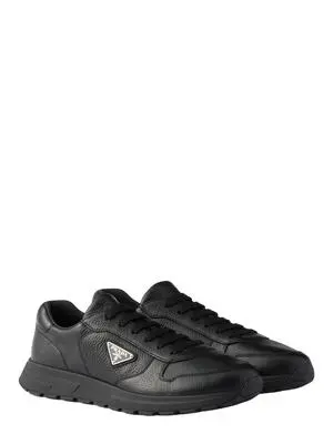 Prada Prax 2.0 Leather Sneakers - Black