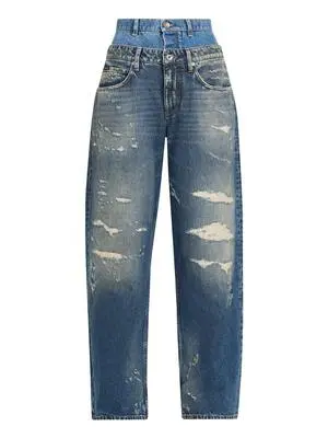 Dolce & Gabbana High-rise Wide-leg Jeans With Double Waistband - Medium