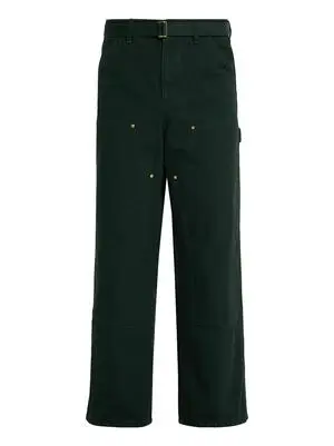 SACAI X CARHARTT WIP Duck Denim Carpenter Pants - Green