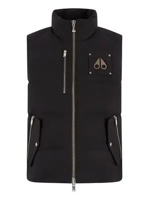 Moose Knuckles Westmount Quilted Vest Blk W/blk
