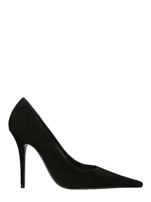 Amina Muaddi Barbara 105 Suede Pumps - Black