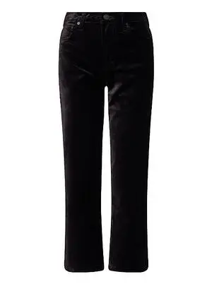 Citizens Of Humanity Delfina Straight-leg Velvet Jeans - Black