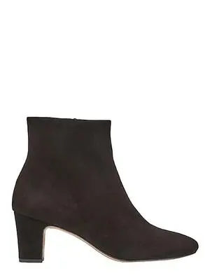 LK BENNETT Suede Heeled Ankle Boots - Bla-black