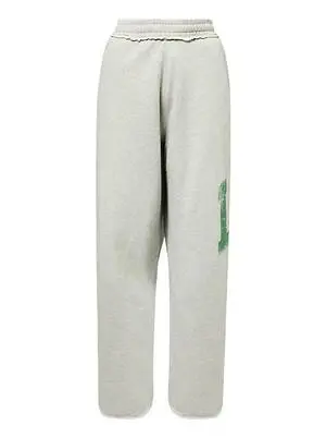 JADED LONDON Text-print Cotton-blend Jogging Bottoms - Grey