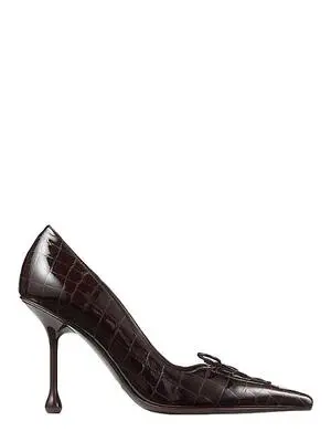 JIMMY CHOO Scarlett 95 Crocodile-Embossed Leather Pumps