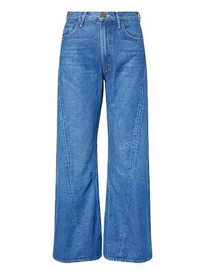 MOTHER The Lemon Twist Sneak Wide-leg Jeans - Yes Chef