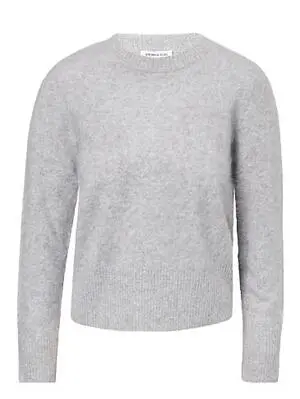 Veronica Beard Pippen Brushed Cashmere Jumper - Heather Grey